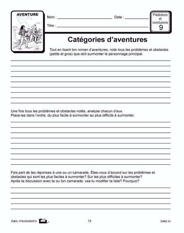 La littéracie par le mystère et l'aventure: Activités de prédictions e