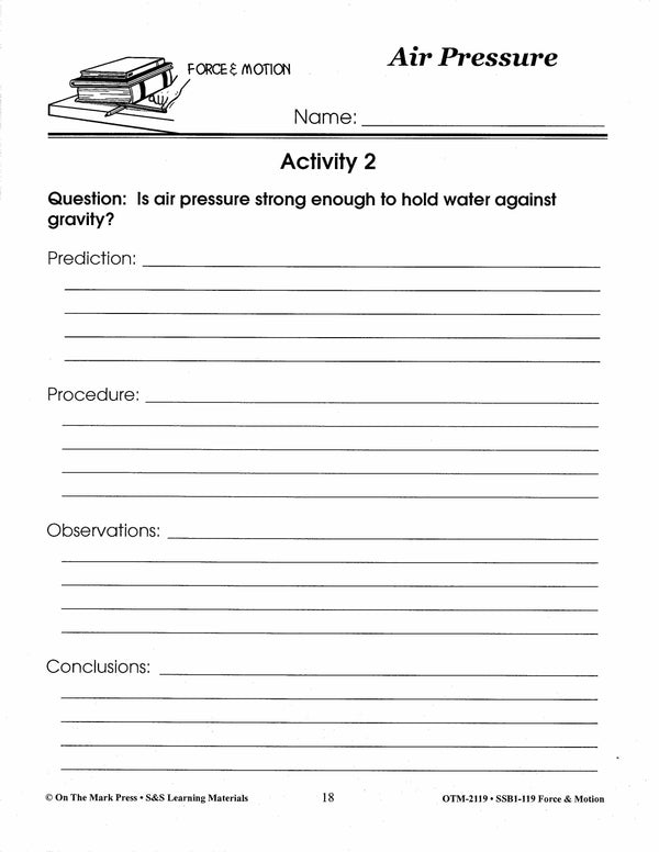 Air Pressure Activities Grades 4-6