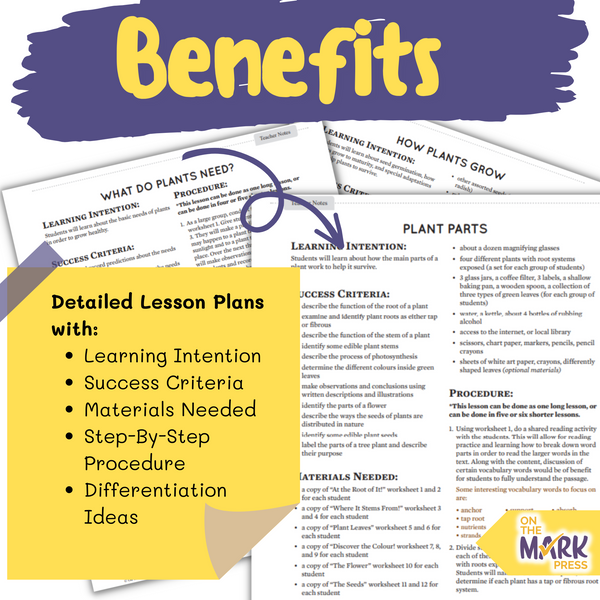 Life Systems Growth and Change in Plants Ontario Grade 3 Curriculum