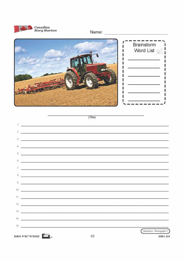Canadian Machines Story Starters Grades 7-8