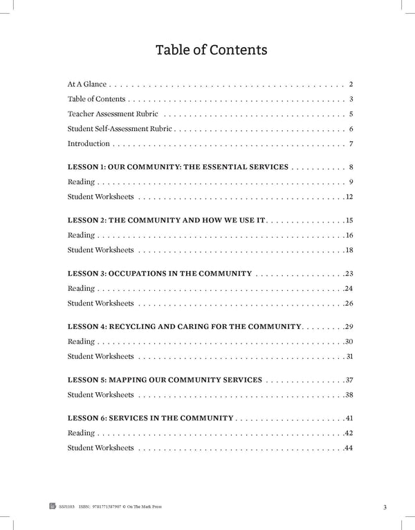 The Local Community Grade 1 Ontario Social Studies Curriculum
