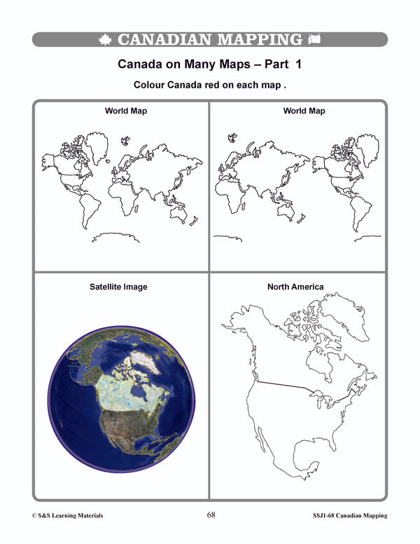 Kinds of Maps Worksheets Grades 4-5