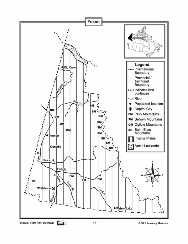 Maps of Canada's Territories $avings Bundle! Grades 4-8