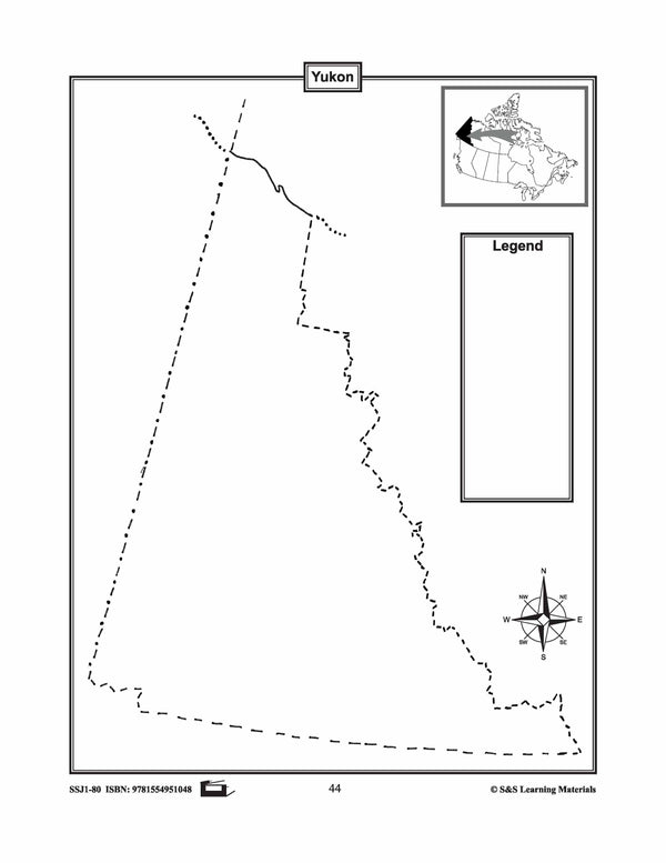 Maps of Canada's Territories $avings Bundle! Grades 4-8