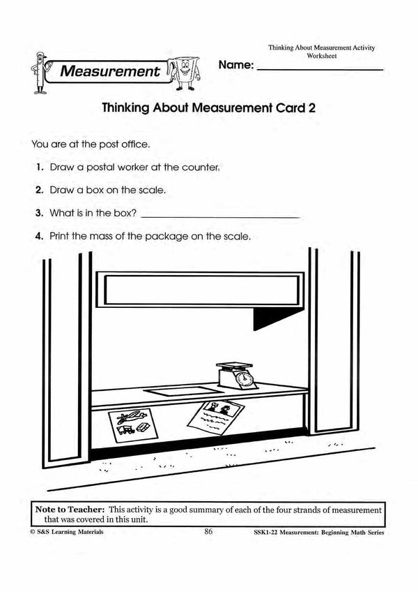 Thinking About Measurement Activities Grades 1-3
