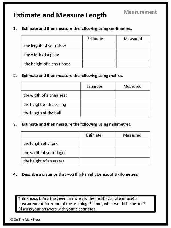 Canadian Measurement Lesson Plans & Activities Grade 4