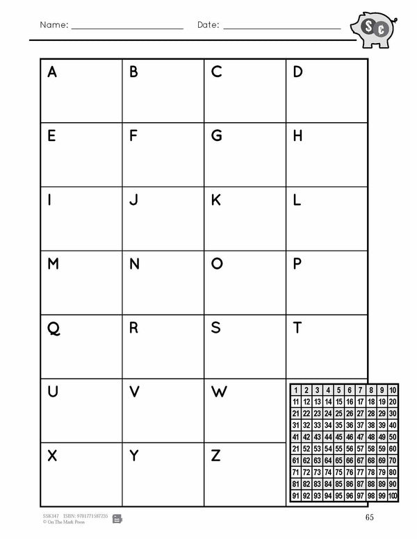 Canadian Money - "Scoot" Game Grades 1-2