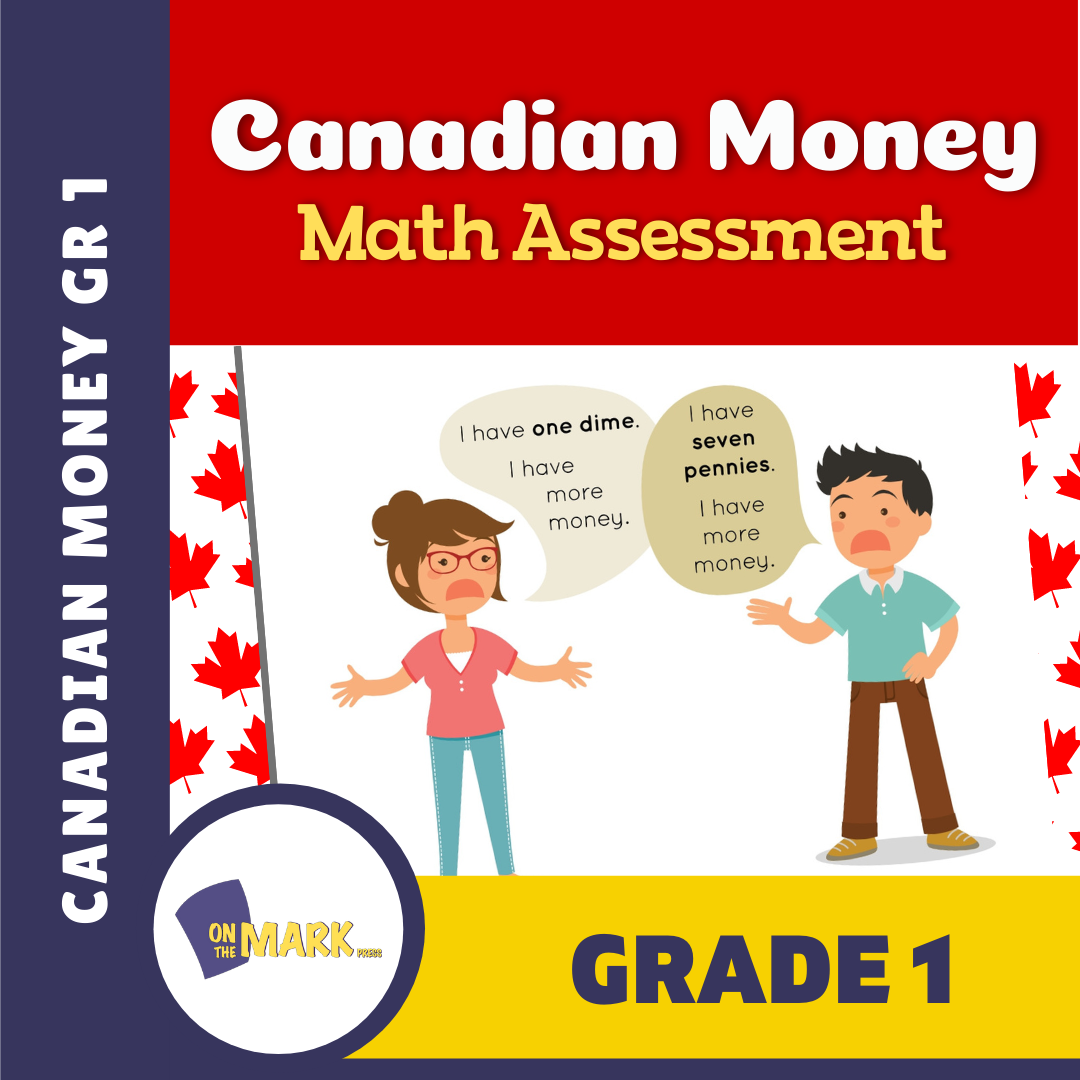 Canadian Money Grade 1 Assessment