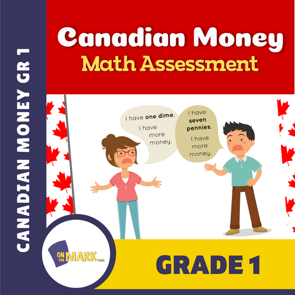 Canadian Money Grade 1 Assessment