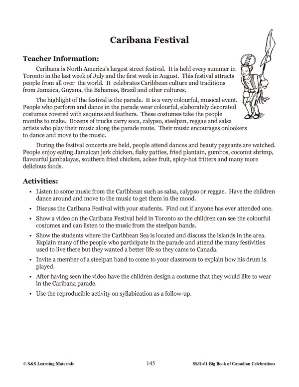 Caribana Festival Gr. 1-3 E-Lesson Plan