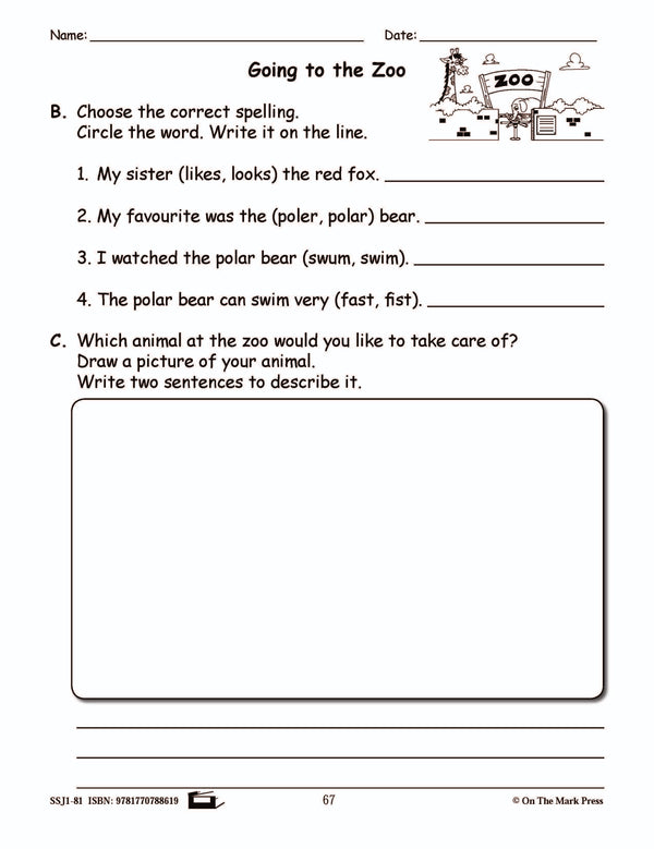 Going to the Zoo Grammar Lesson Gr. 1 E-Lesson Plan