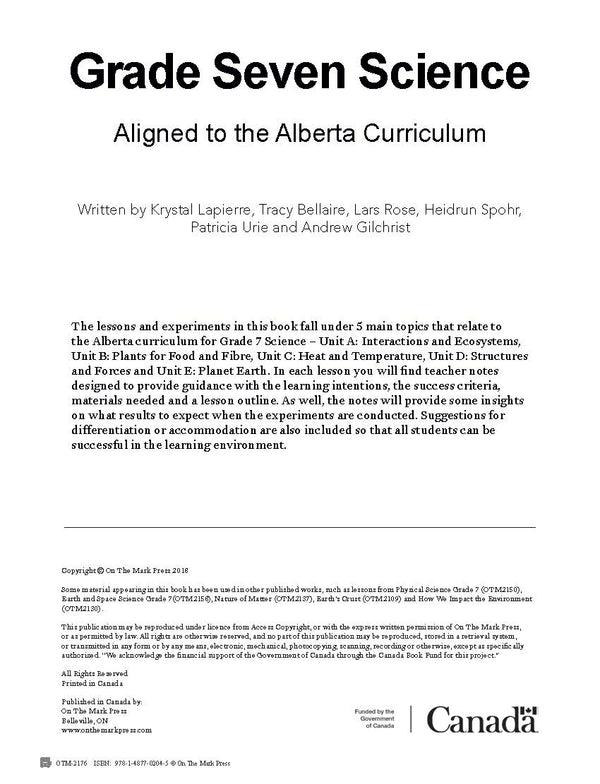 Alberta Grade 7 Science & Social Studies Savings Bundle!