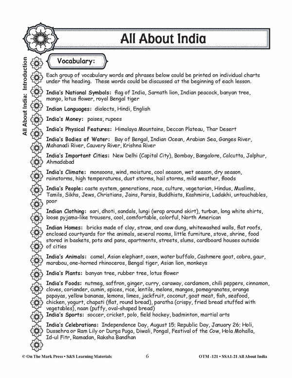 Work of the Indian People Grades 3-5 Lesson Plan