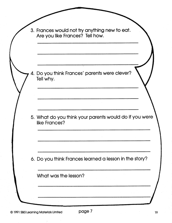 Frances: 6 Lit Link/Novel Study Bundle! Grades 1-3