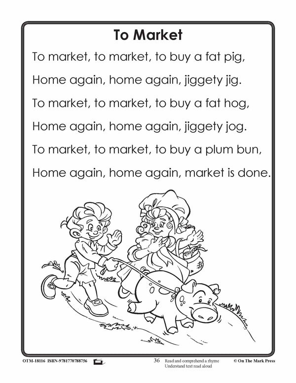 To Market Reading Lesson Plan Gr. 1-3 Aligned To Common Core