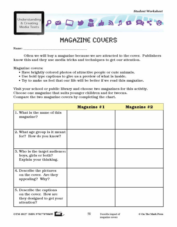 Magazine Lesson Plan Grades 4-6 - Aligned to Common Core