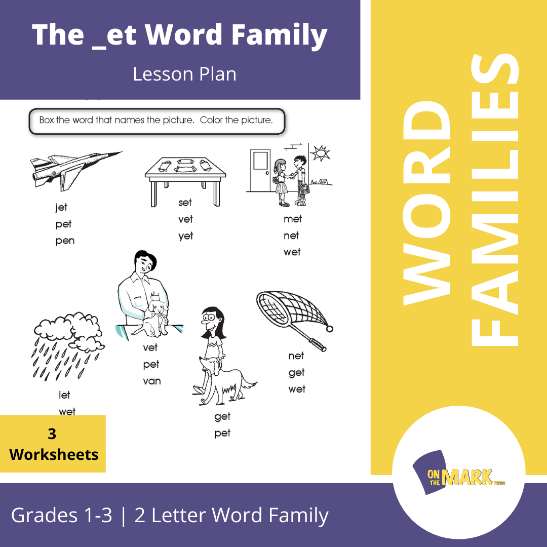 Et Word Family List Primary Learning