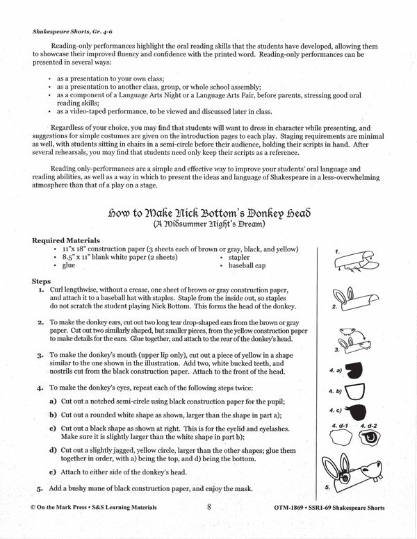 Julius Caesar - Shakespeare Play - A Readers' Theater Script & Activit