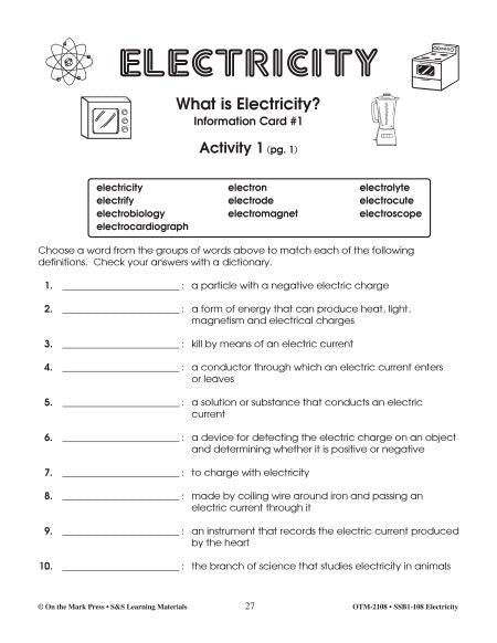 Where Can We Find Electricity? Lesson Plan Grades 4-6
