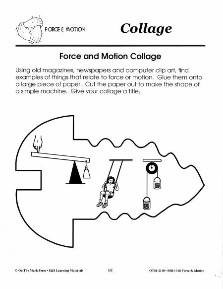 Force & Motion Collage Art Activity Grades 1-3