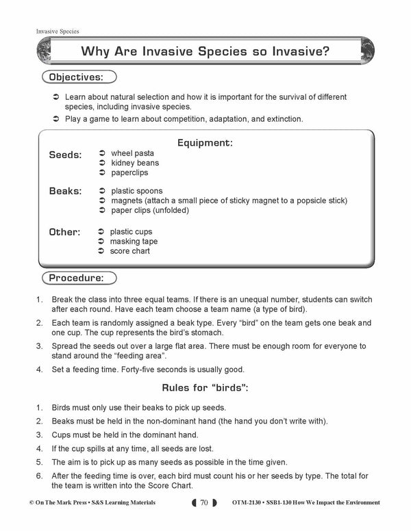 Why Are Invasive Species so Invasive? Lesson Gr. 5-8