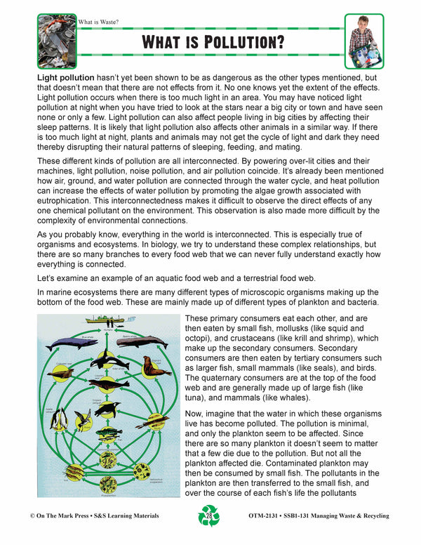 What is Pollution? Lesson Gr. 5-8