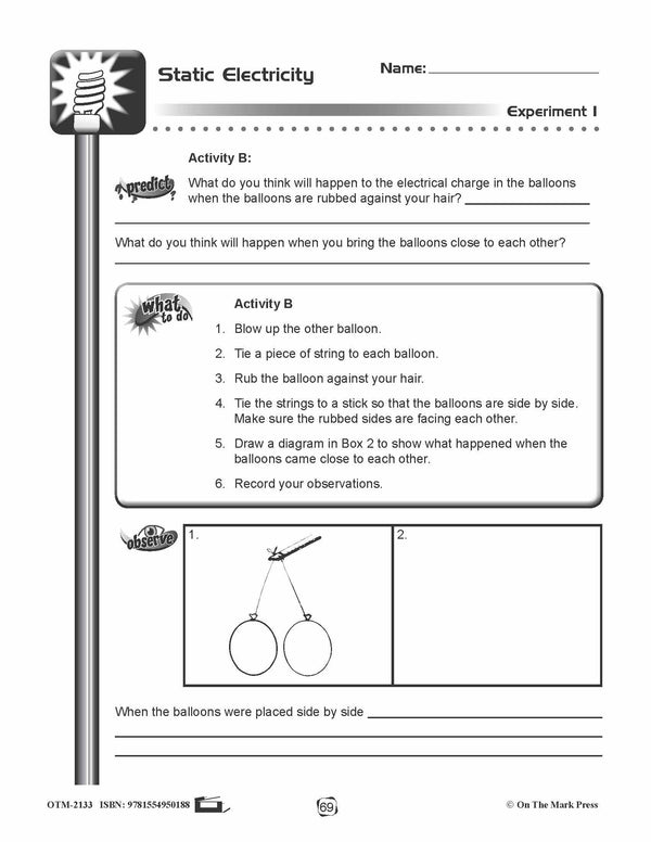 Static Electricity Lesson Plan Grades 4-6
