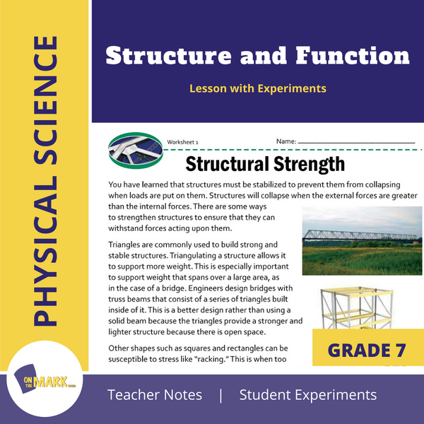 Structure and Function Grade 7 Lesson with Experiments