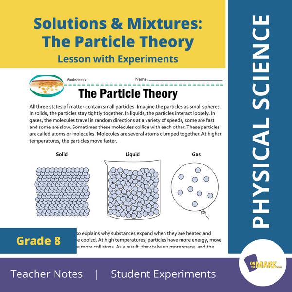 Solutions & Mixtures: The Particle Theory Grade 8 Lesson with Experime