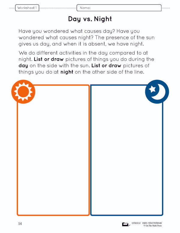 Day and Night Lesson Plan Grade 1
