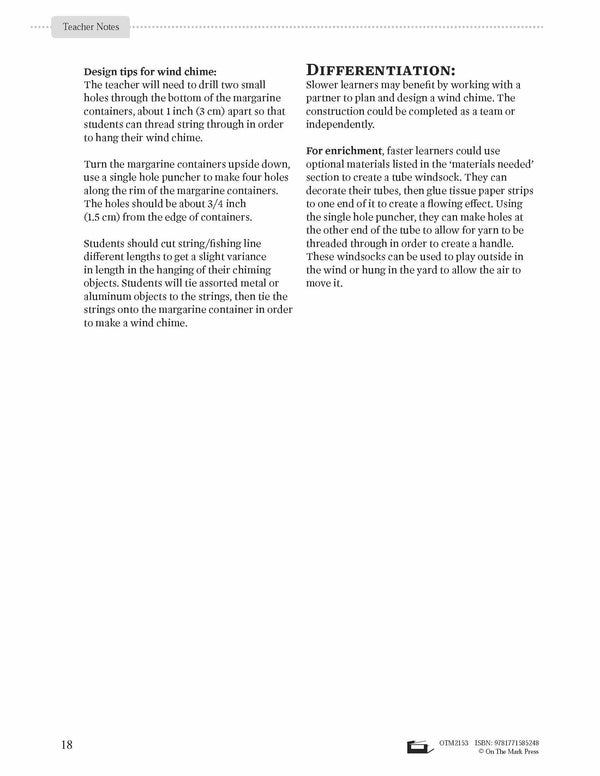 The Movement of Air Lesson Plan Grade 2