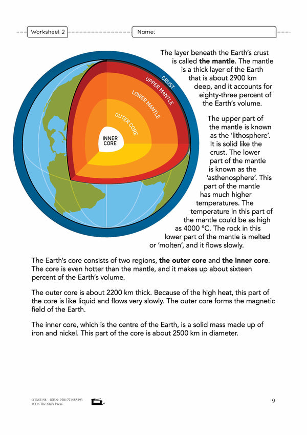 Inside the Earth Grade 7 Lesson Plan