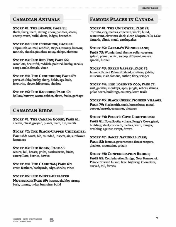 Banff National Park Reading Lesson Grades 1-2