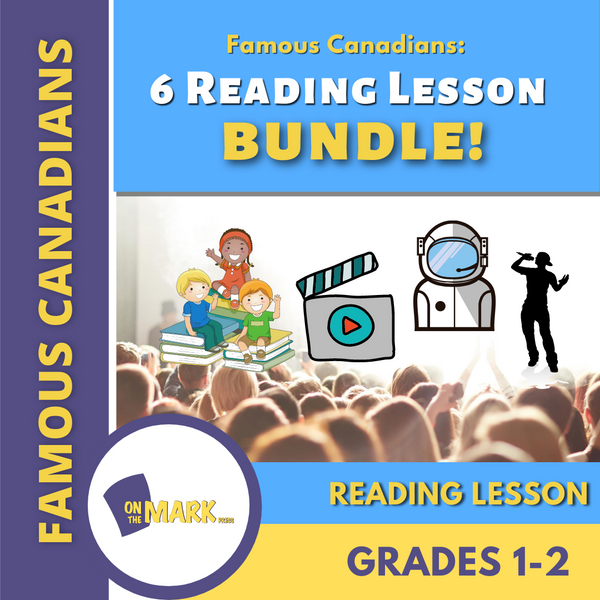 Famous Canadians: 6 Nonfiction Reading Lesson Bundle Gr. 1-2