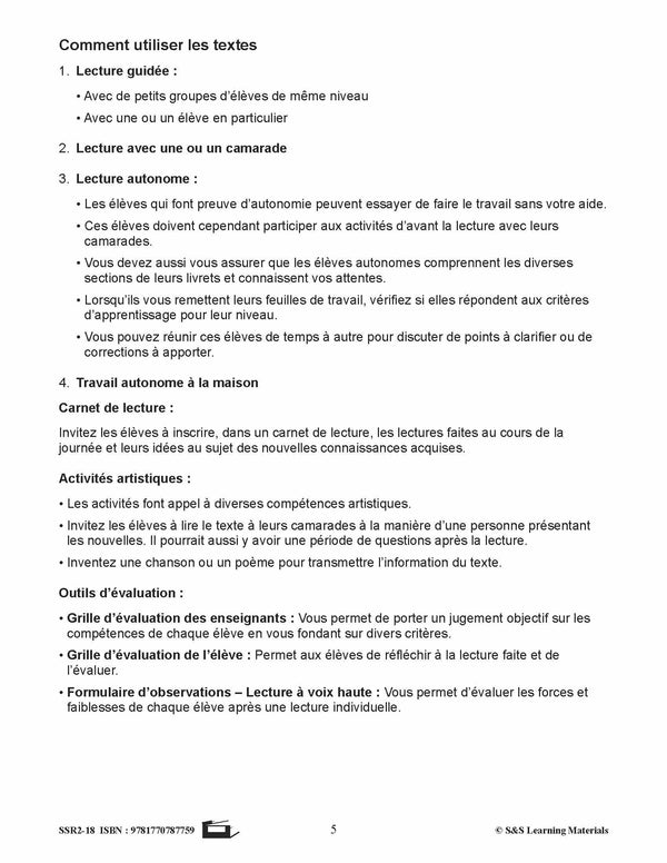 C'est un fait : « La Terre et au-delà » 5e année