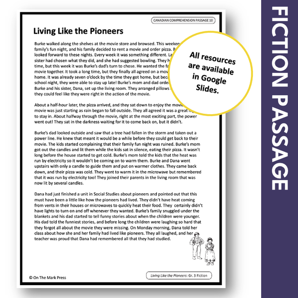 Living Like Pioneers: A CDN Social Studies Reading Lesson Gr. 3-4 Goog