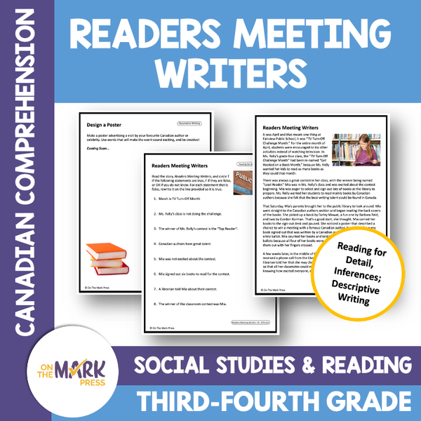 Readers Meeting Writers: No TV for a Month! Reading Google Slides Grad