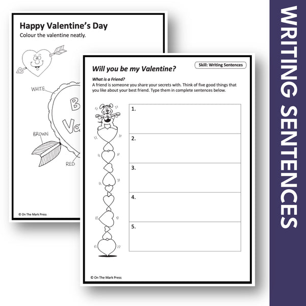 Valentine's Day Activities for Grades 1-3 Teacher Directed Google Slid