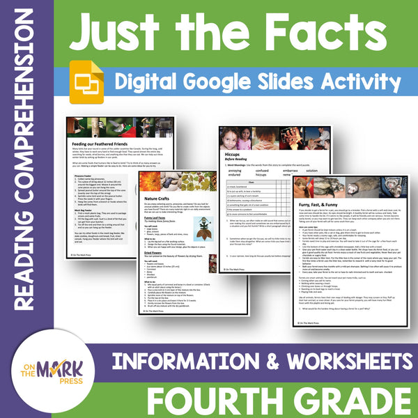 Just the Facts: Non-Fiction Reading Grade 4 Digital Google Slides Acti
