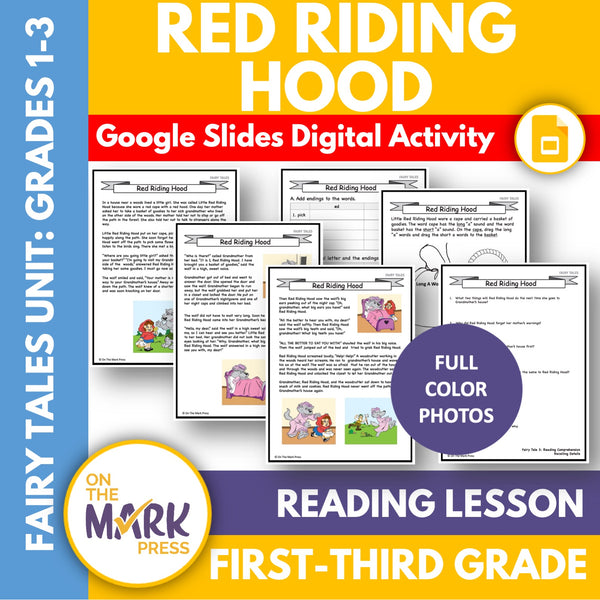 Little Red Riding Hood Gr. 1-3 Google Slides & Printables