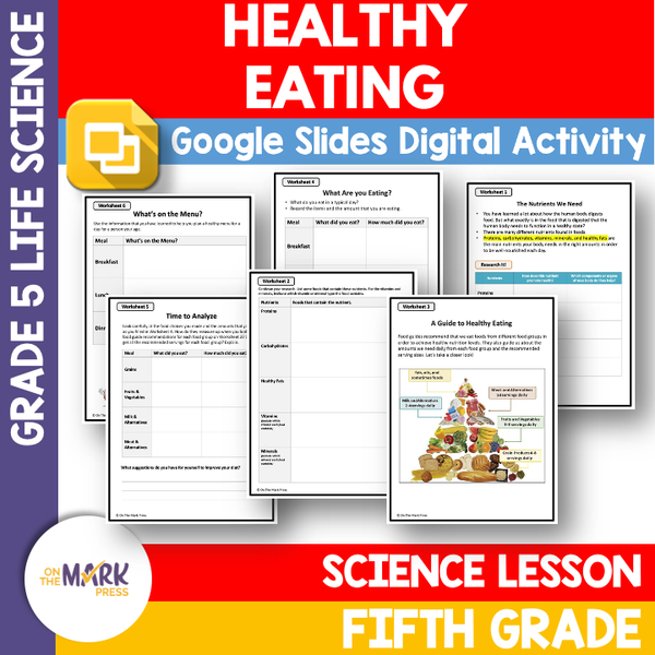 Healthy Eating Grade 5 Google Slides Lesson & Printable