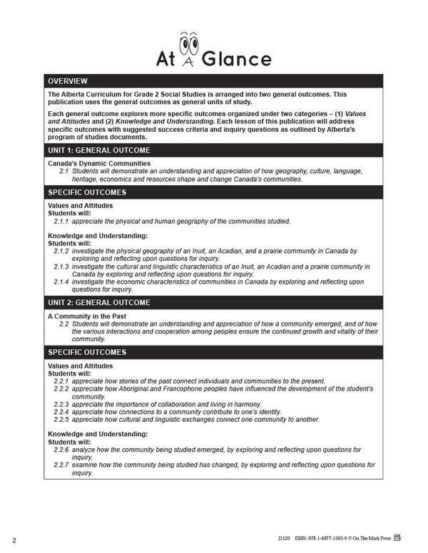 Alberta Grade 2 Social Studies: Communities in Canada