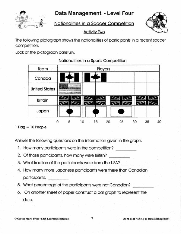 Data Management - Graphing and Probability Worksheets and Activities G
