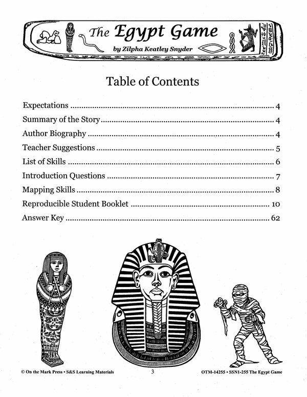 The Egypt Game,by Zilpha Keatley Snyder Lit Link Grades 4-6