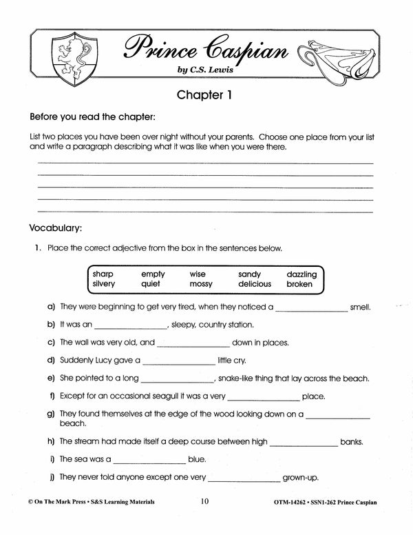 Prince Caspian by C.S. Lewis Lit Link Grades 4-6