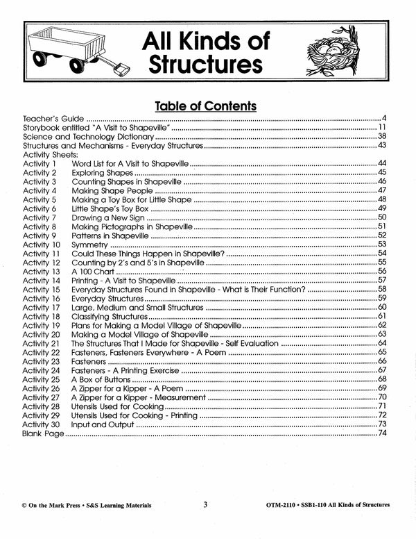 All Kinds of Structures Grade 1