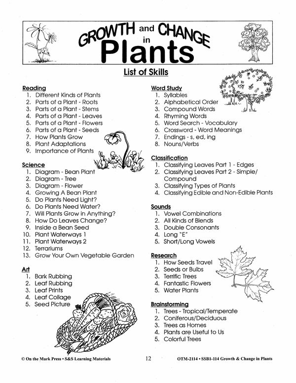 Growth & Change in Plants Grades 2-3