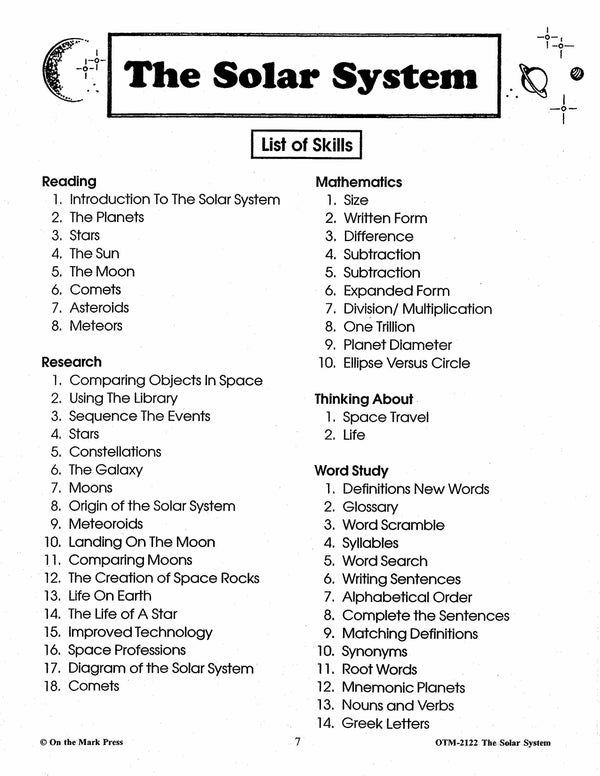 The Solar System Grades 4-6 (US Edition)