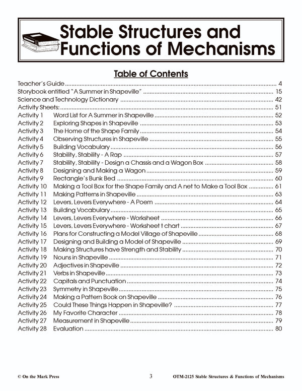 Stable Structures & Mechanisms Grade 3 (US Version)