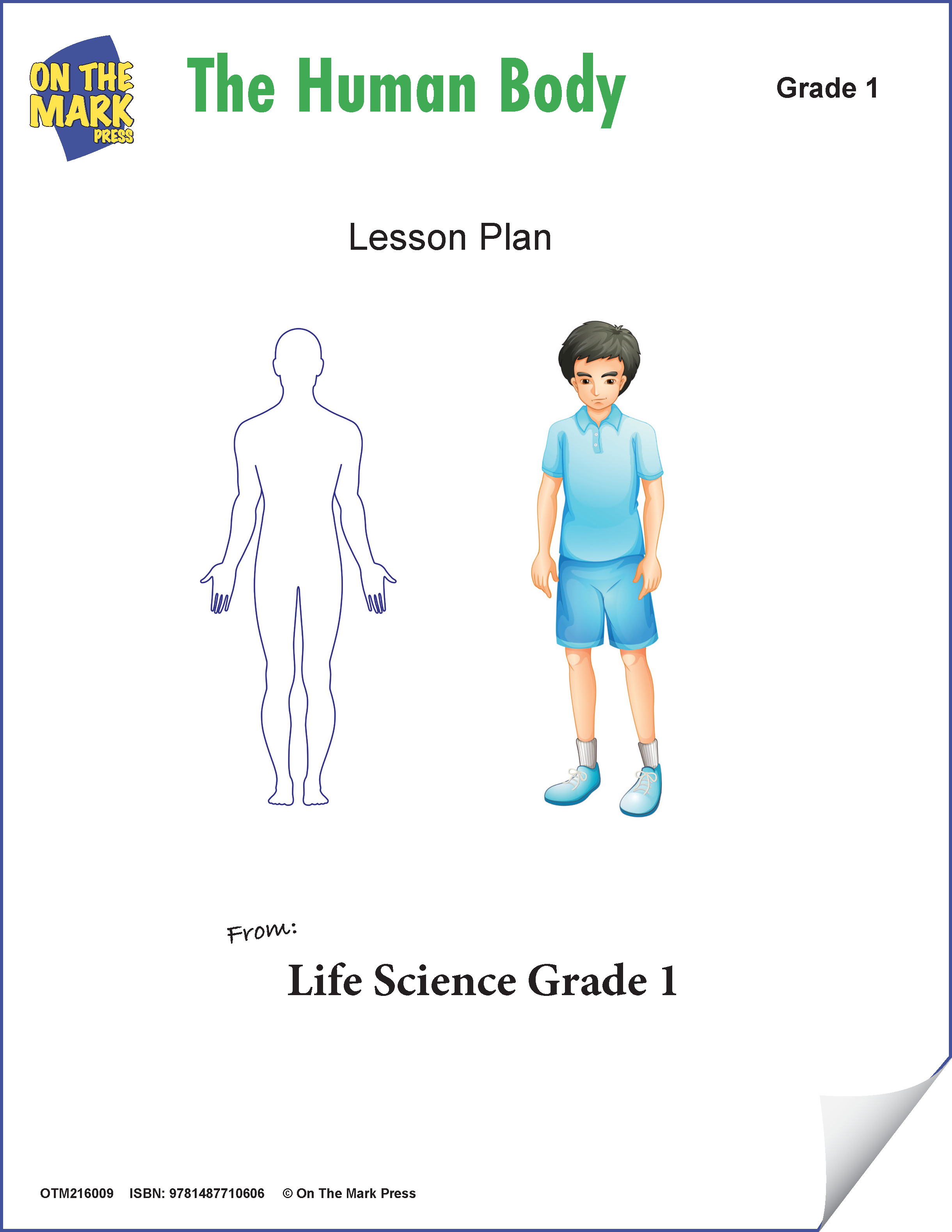 Human Body Lesson & Worksheets Gr. 1 (body parts location and function